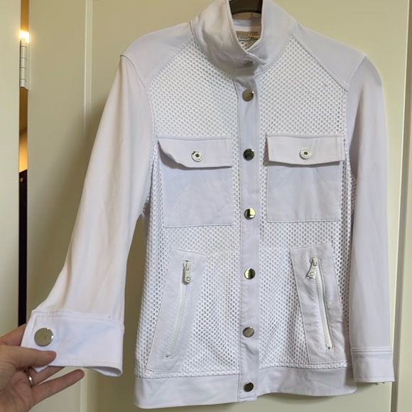 Anatomie | Jackets & Coats | Anatomie White Utility Jacket With Standup ...